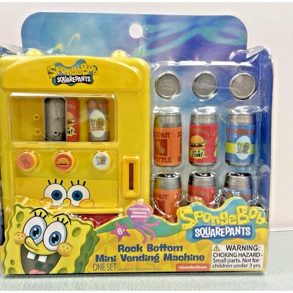 Nickelodeon | Toys | Spongebob Squarepants Mini Vending Machine Set Age ...
